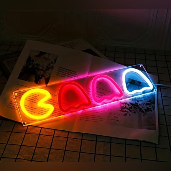 Wall Decor | Led Neon Retro Pacman Light Usb Brand New | Poshmark